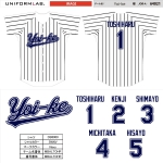 Yoi-ke 様 】デサント(DESCENTE) フルオープンシャツ ワイドストライプ DB-6000 | uniformlab